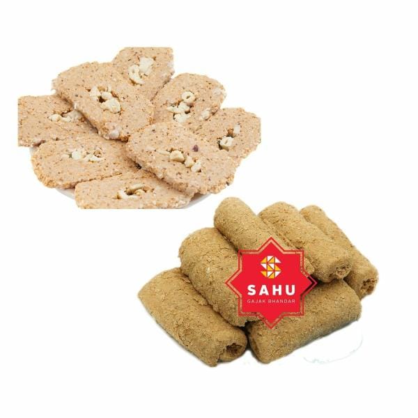 SAHU GAJAK BHANDAR Gazak Roll and Dry Fruit Gajjak Combo 800 Gm (1 Pack ...