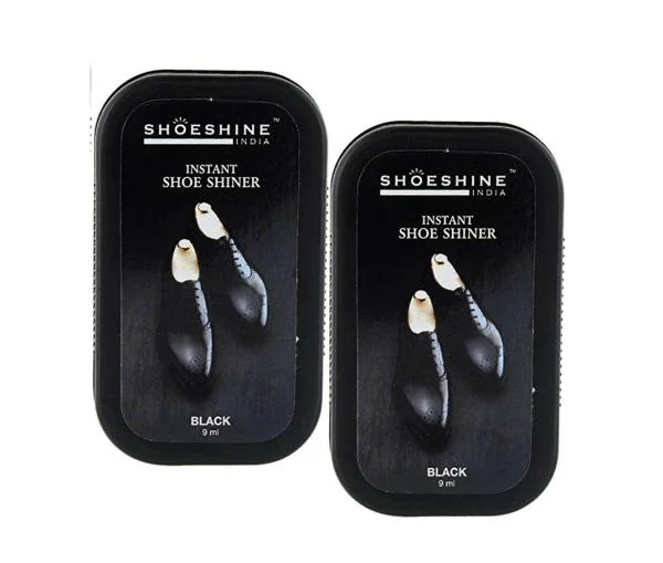 Shoeshine Shoe Shiner (Pack of 2) Black instant shoe shine sponge - JioMart