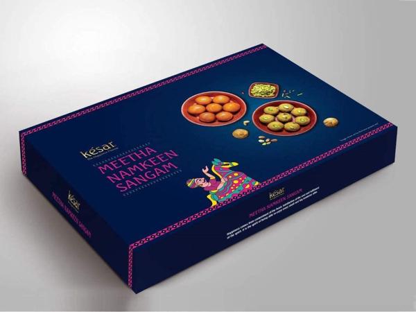 Kesar Sweets| Sweets & Snacks Gift Pack| Gulab Jamun, Besan Laddu ...