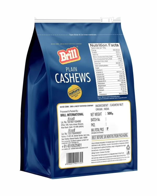 Brill Cashew 500g & Almond 250g Combo - JioMart