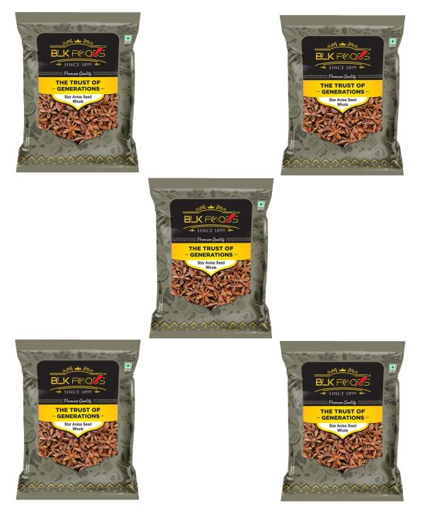 BLK Foods Daily Star Anise Seed Whole (Badiyan) 500g (5 X 100g) - JioMart