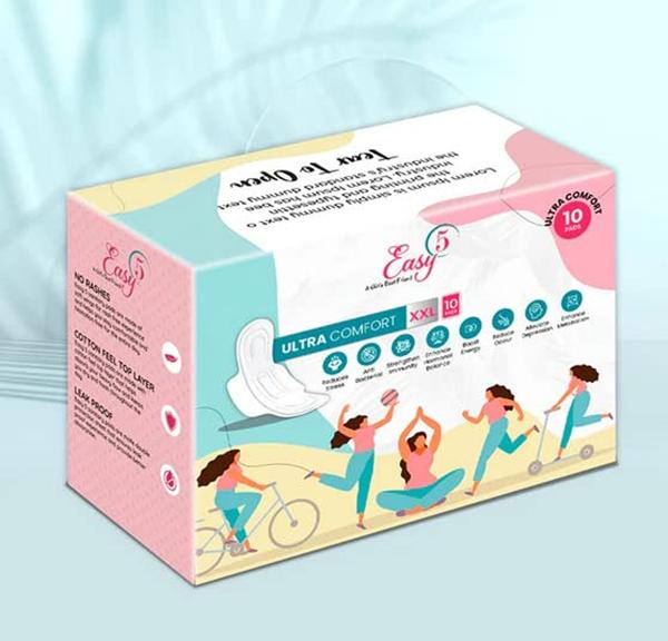 Easy 5 Natural Sanitary Pad for Women | Ultra Thin Sanitary Pads I Rash ...