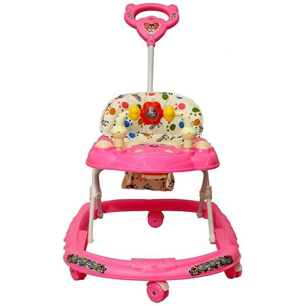 Goyal's Cartoon Baby Adjustable Walker - Music & Rattles with Parental ...