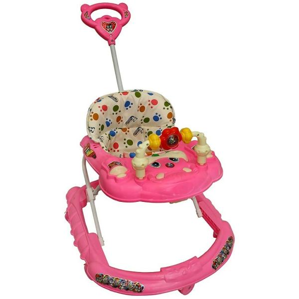 Goyal's Cartoon Baby Adjustable Walker - Music & Rattles with Parental ...