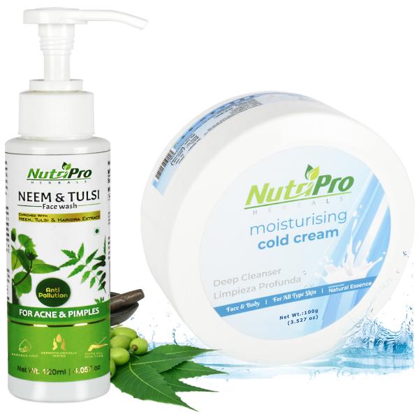 NutriPro Neem & Tulsi Face Wash With Moisturising Cold Cream 220 ML ...