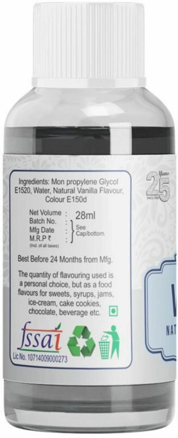 Mr.Kool Natural Vanilla Food Essence for Baking Cake, Ice Cream, Sweets ...