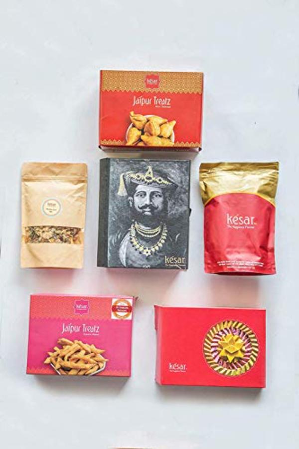 Kesar Sweets | Premium Food Gift Hamper in Beautiful Box for All Occasions - 1330g Handmade ...