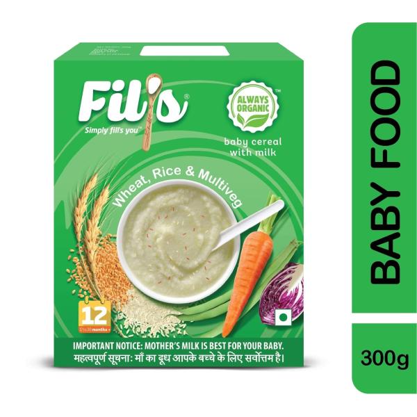 Fil's Organic Baby Cereal With Wheat Rice And Multi Veg - JioMart