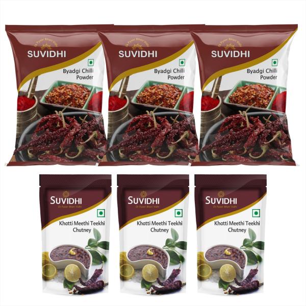 Suvidhi Byadgi Chilli Powder 200gm,Suvidhi Kati Mithi Tikhi Chutney ...