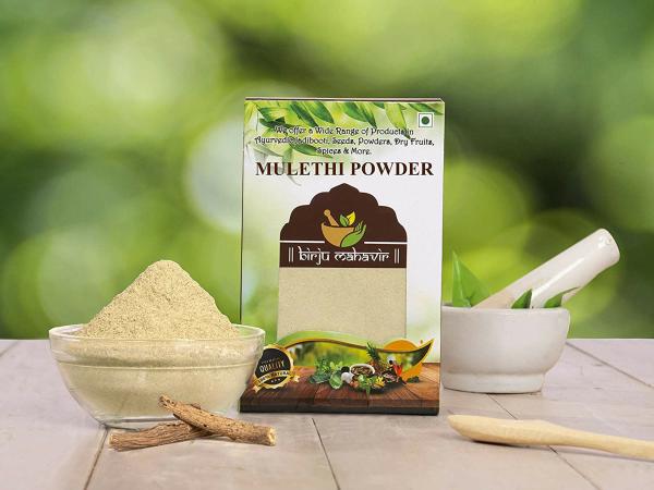 BrijBooti Mulethi Powder - Yashtimadhu - Jeshthamadha - Licorice Root ...