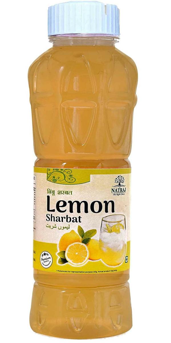 Natraj The Right Choice Lemon Sharbat and Brahmi Badam Sharbat Syrup ...