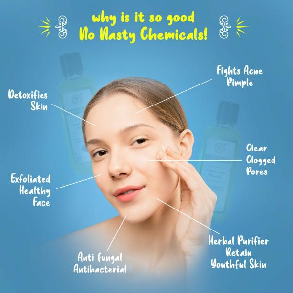 Herbal Khadi Natural Neem & Tea Tree face Wash Purifying Skin Impurities & Anti Acne - AloeVera ...