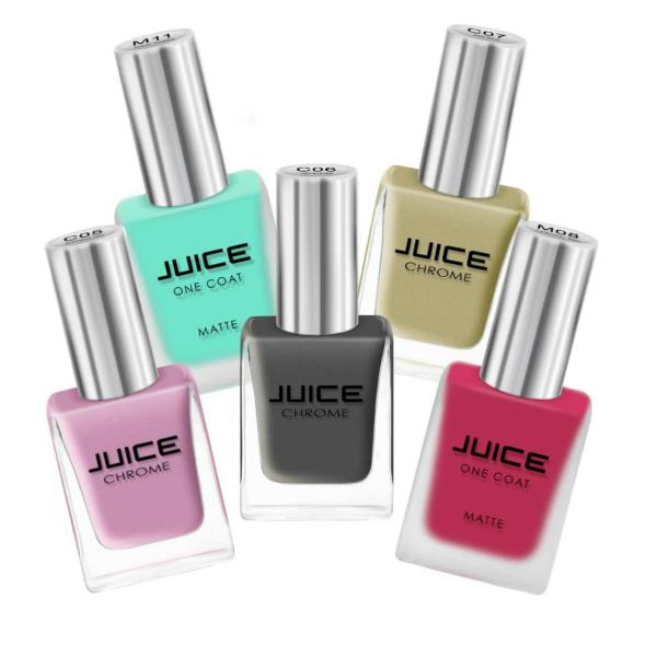 JUICE | ONE COAT | NAIL PAINT COMBO | BLOOMING PINK - C05, ASH BLONDE ...