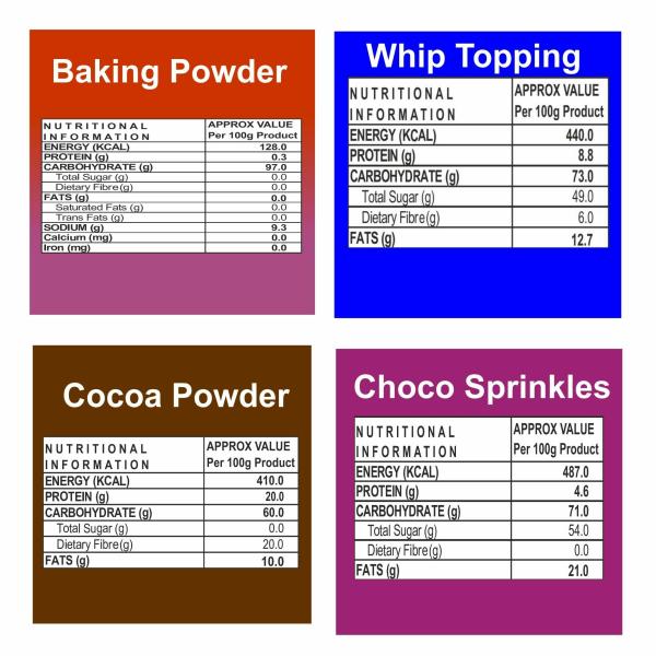 SOOPER BAKING POWDER + WHIPPING CREAM MIX + COCOA POWDER + CHOCO ...