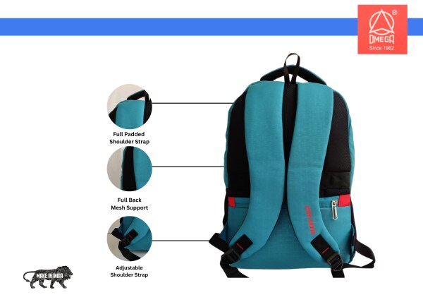 OMEGA Backpack for Boys and Girls Capacity 27 L For School , College ...