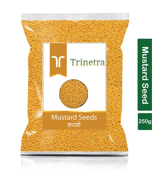 Trinetra Best Quality Sarson -250gm (Pack Of 1) Yellow Mustard Seed ...
