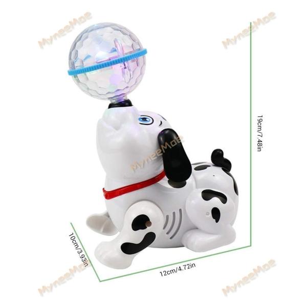 Mezire 360 Degree Rotating Dancing Dog Musical Toy With 3D Flash Light ...