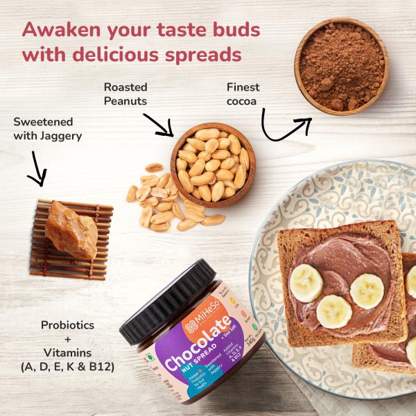 MiHeSo Chocolate Peanut Butter Combo, 1.02kg (340gX3), with Jaggery ...