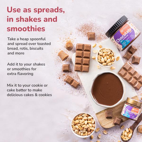 MiHeSo Chocolate Peanut Butter Combo, 1.02kg (340gX3), with Jaggery,Probiotics,Vitamins,100% ...