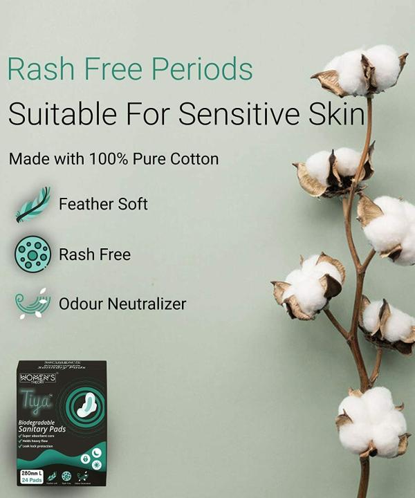 Women's Theory Biodegradable Sanitary pad| 280mm regular size| heavy ...
