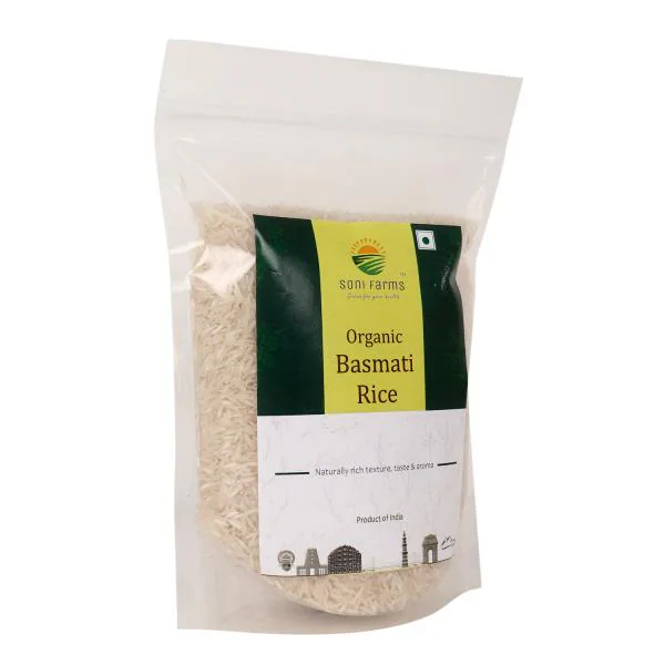 Soni Farms Certified Organic White Basmati Rice , Premium Quality ...