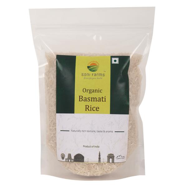 Soni Farms Certified Organic White Basmati Rice , Premium Quality ...