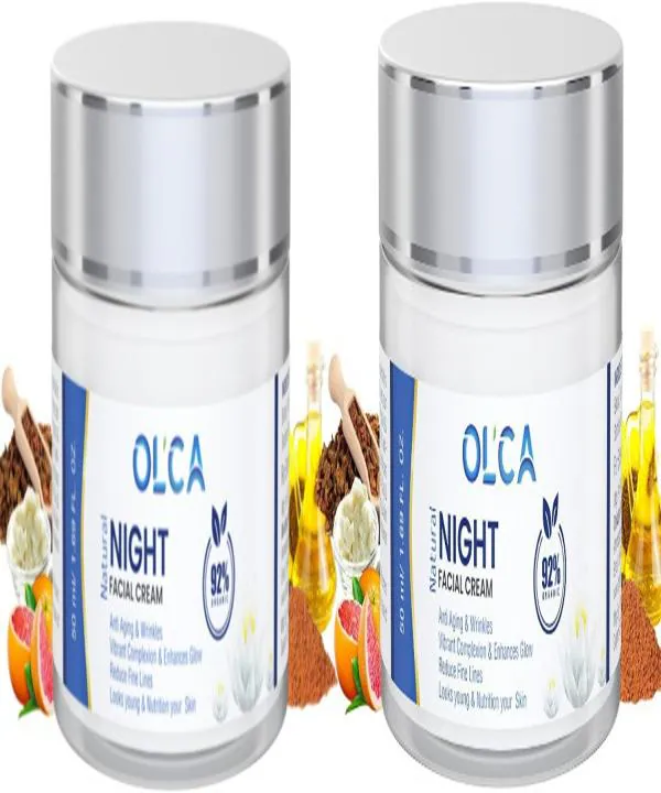 OLCA Anti-Aging & Wrinkles Facial Night Cream| Enhances Glow, Reduce ...