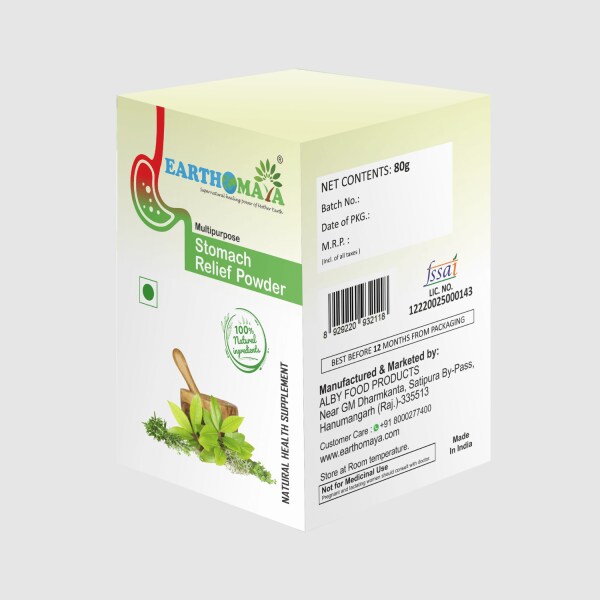Earthomaya Stomach Relief Powder | Ayurvedic | Handmade| Gas & Acidity ...