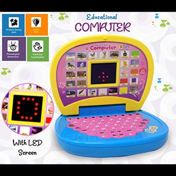 PTV Educational Learning Mini Kids Laptop with LED Display and Music ...