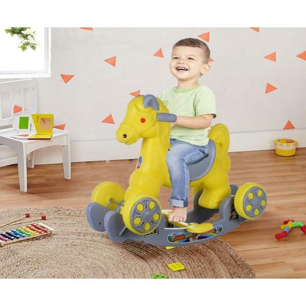 Pandaoriginals Multicolor Plastic Non Battery Operated 2 In 1 Rider ...