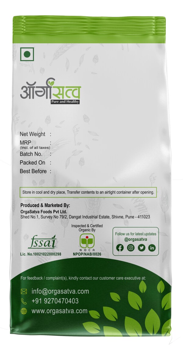 OrgaSatva Organic Ambe Mohar Rice (white) Pack of 1 kg X 2 - JioMart