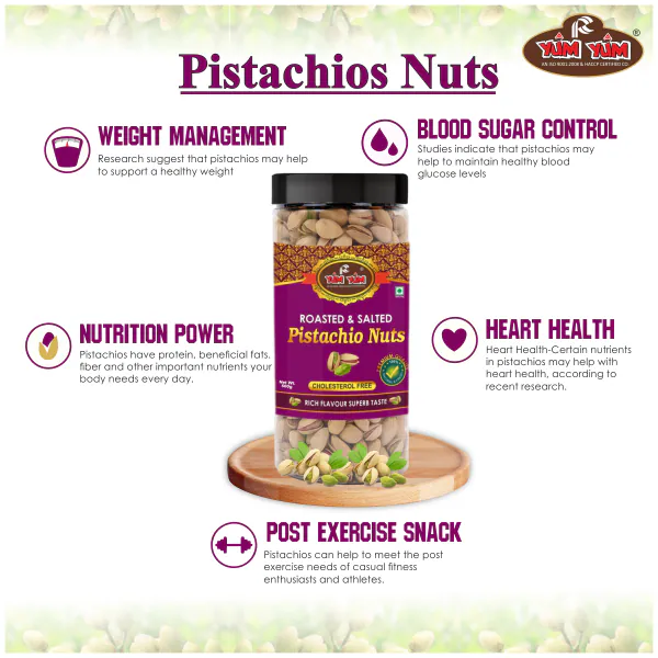 YUM YUM Premium Roasted & Salted Pista 500g - JioMart