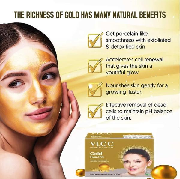 VLCC Gold Single Facial Kit (60g) - Pack of 2 - JioMart