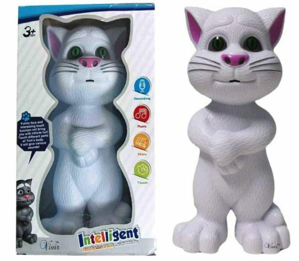 QUALITIO Intelligent Talking Tom Cat, Speaking Robot Cat Musical Cat ...