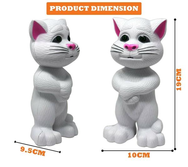 QUALITIO Intelligent Talking Tom Cat, Speaking Robot Cat Musical Cat ...