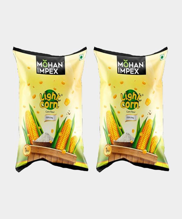Mohan Impex Natural Corn Flour 1 KG (2 x 1 Kg) - JioMart