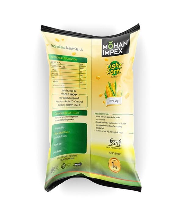 MOHAN IMPEX Corn Flour 1 KG, (Pack of 2) - JioMart