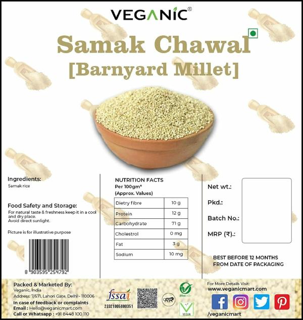 Veganic Samak Chawal | Sama Rice For Fast | Samvat Ke Chawal | Barnyard ...