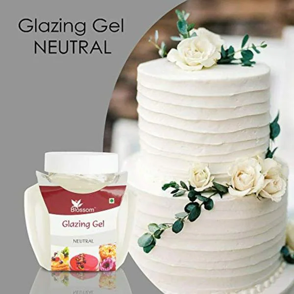 BLOSSOM Edible Glazing Gel Neutral for Cake and Desserts Toppings ...