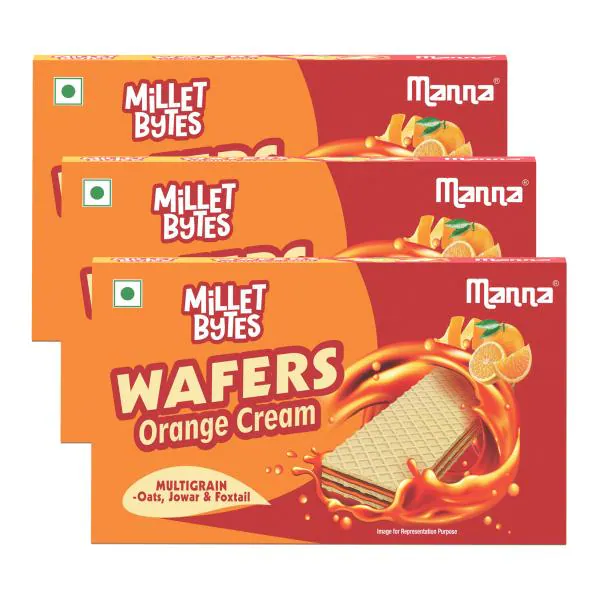Manna Millet Bytes Multigrain Wafers with Millets | Treat Waffy of ...