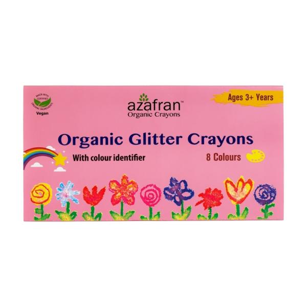 Organic Glitter Crayons(8 Colours) - JioMart