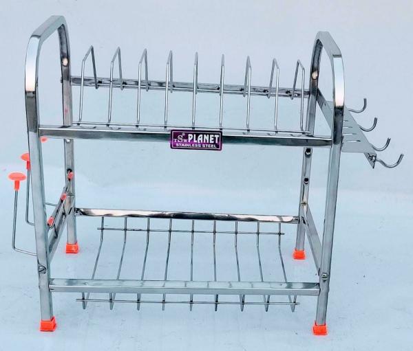 TSW Stainless Steel Square Pipe Stand Utensil Kitchen Rack,Silver ...