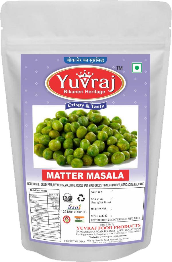 Yuvraj Masala Matar fried green peas Bikaneri Premium Quality Snacks 1 ...