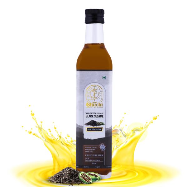 SHUCHI WOOD PRESSED SESAME OIL - 500ML | ORGANIC COLD PRESSED SESAME ...