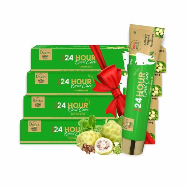 The Dave's Noni 24 Hour Oral Care Toothpaste - Combo (Pack of 4 x 100 g ...