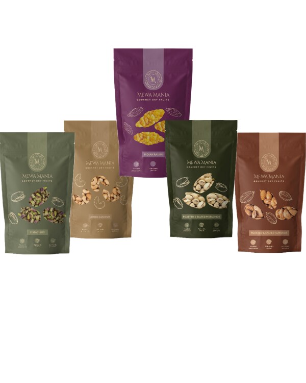 Mewa Mania dry fruit family pack of 5 Cashew, Indian raisin , Pistachio ...