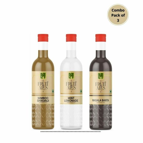 Dhampur Green Fruitales Mocktails Variety Pack of 3, Nimboo Shikanji ...