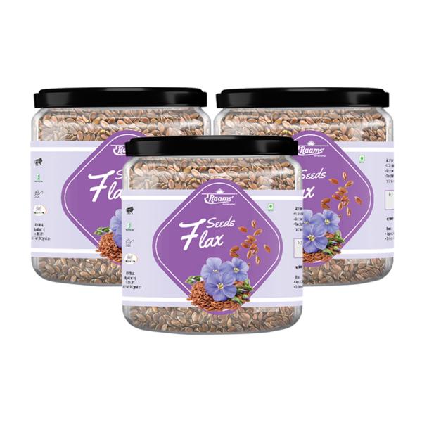 RRAAMS' FLAX SEEDS (ALSI) 250GM | ROASTED |RICH IN FIBRE PROTEINS ...
