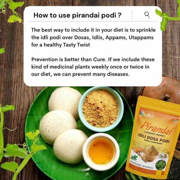 HayyFoods Pirandai Idli Dosa Podi (Cissus quadrangularis/ Veld Grape ...