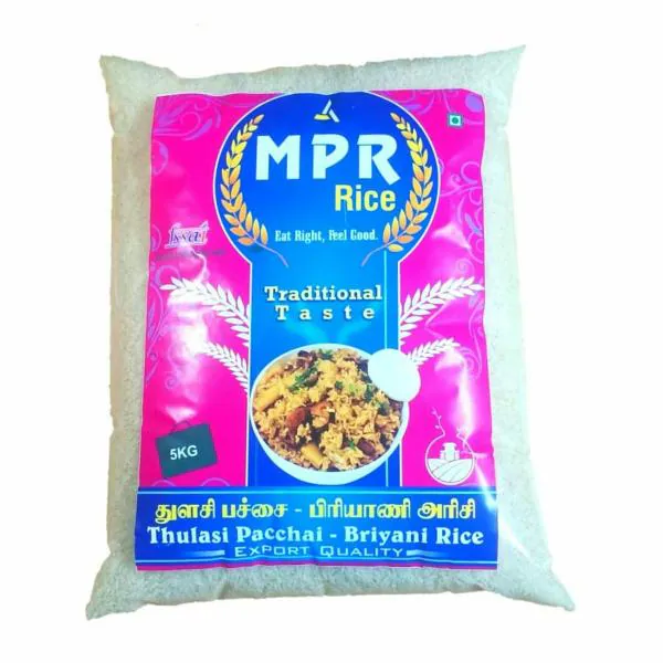 MPR | Tulasi Biryani pachai rice chawal 5kg biryani Thulasi pachai Rice ...